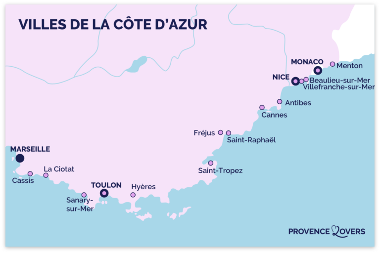 15 plus belles villes de Côte d'Azur (avec photos)