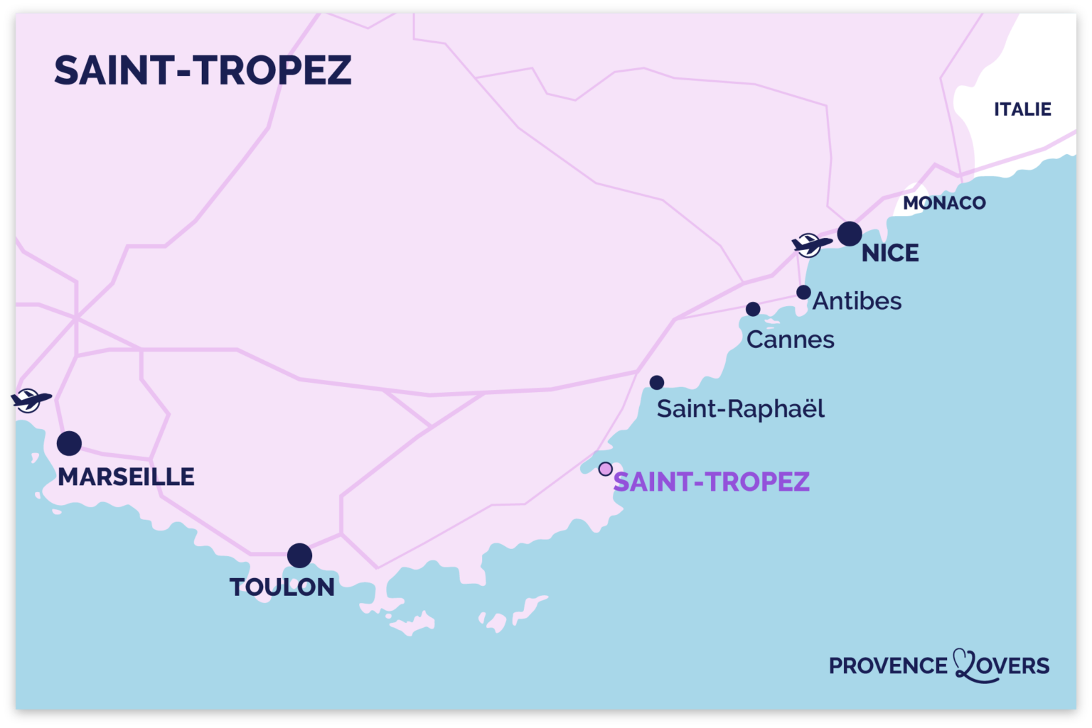 Comment se rendre à Saint-Tropez? Nos conseils